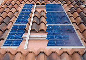 PV roof tile - DC BASE - Gambale - concrete