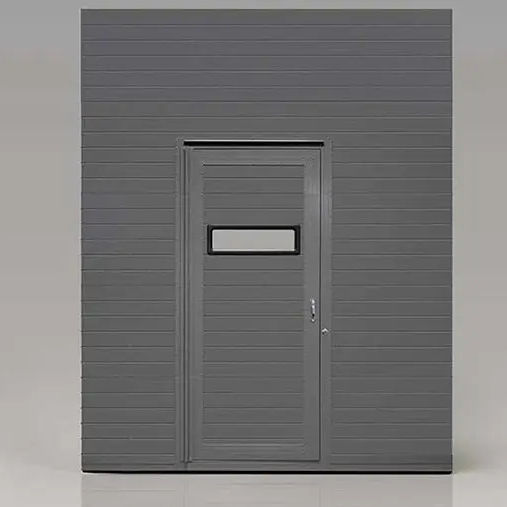 Swing industrial door - PASS - Copy door - aluminum / automatic / security