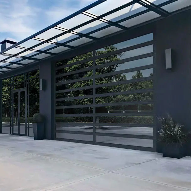 Aluminum industrial door - ARCHITECTURAL SERIES - Copy door - sectional ...