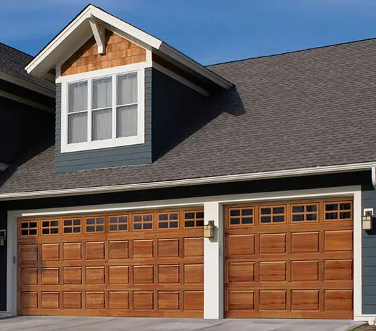 Sectional garage door - CLASSIC™ WOOD - Copy door - hemlock / cedar / MDF