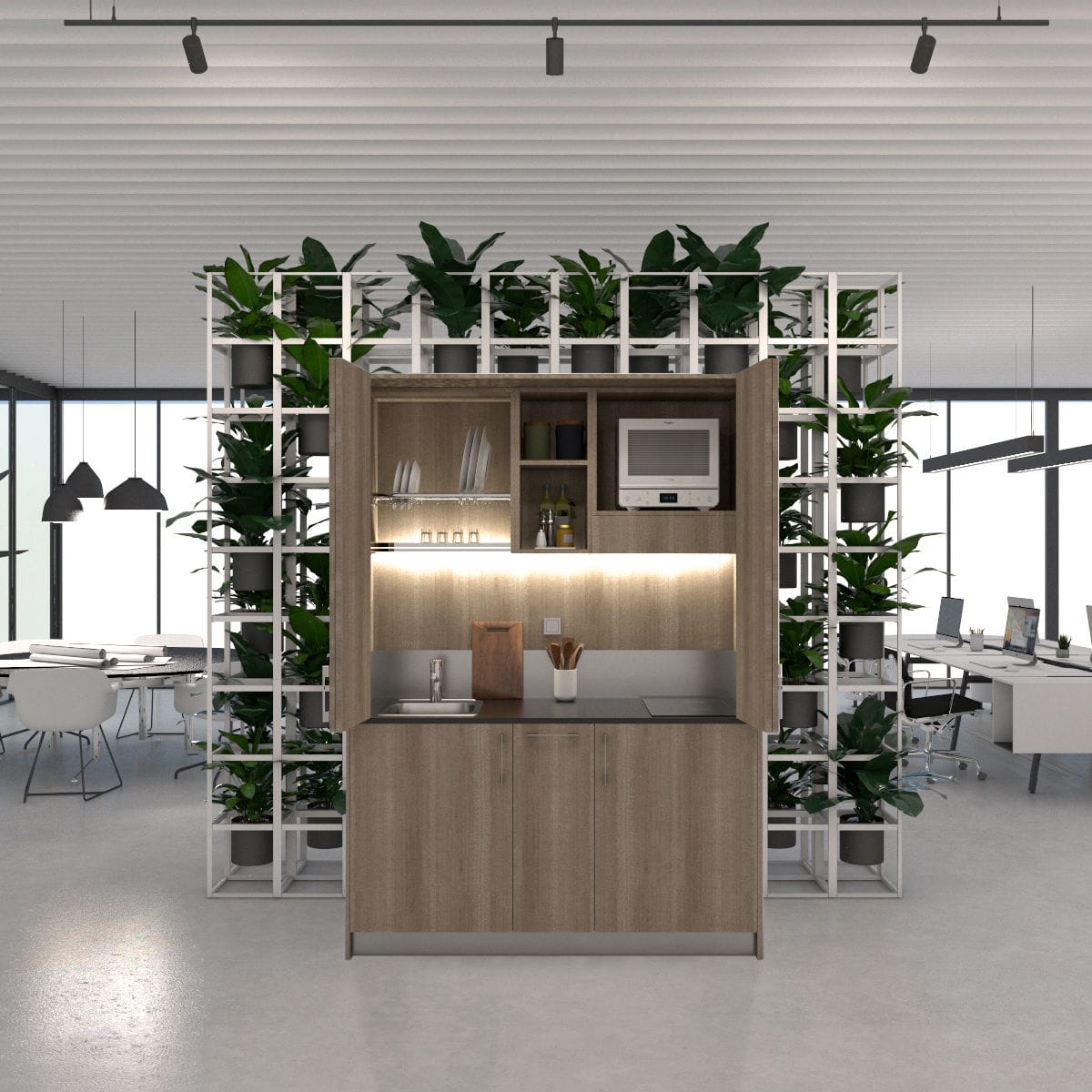 Hidden kitchenette - MINICOMPACT : 154 - MiniCucine.com - compact ...