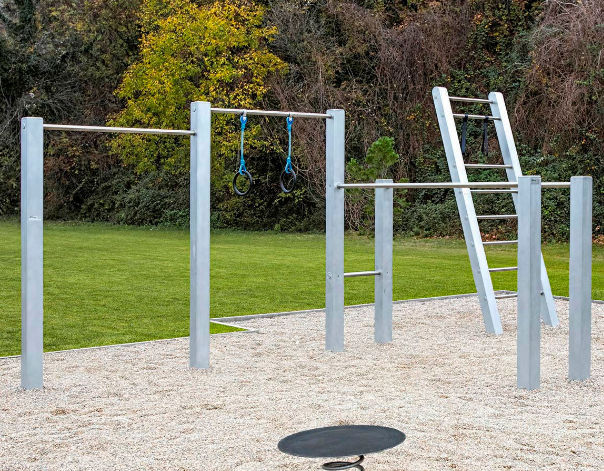 Triple pull-up bar - KGSF008 - Kreal - aluminum / outdoor / for fitness ...