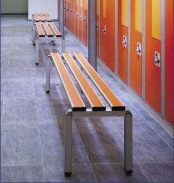 Contemporary locker room bench - STANDARD - Frajt s.r.o. - HPL