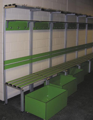 Contemporary locker room bench - HOCKEY - Frajt s.r.o. - HPL / with ...