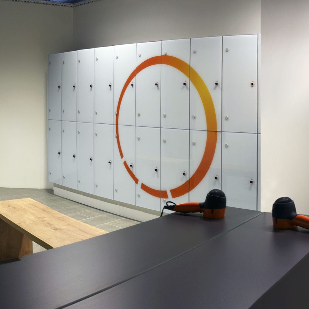 Glass locker - GLASS - Frajt s.r.o. - for sports facility / for office ...