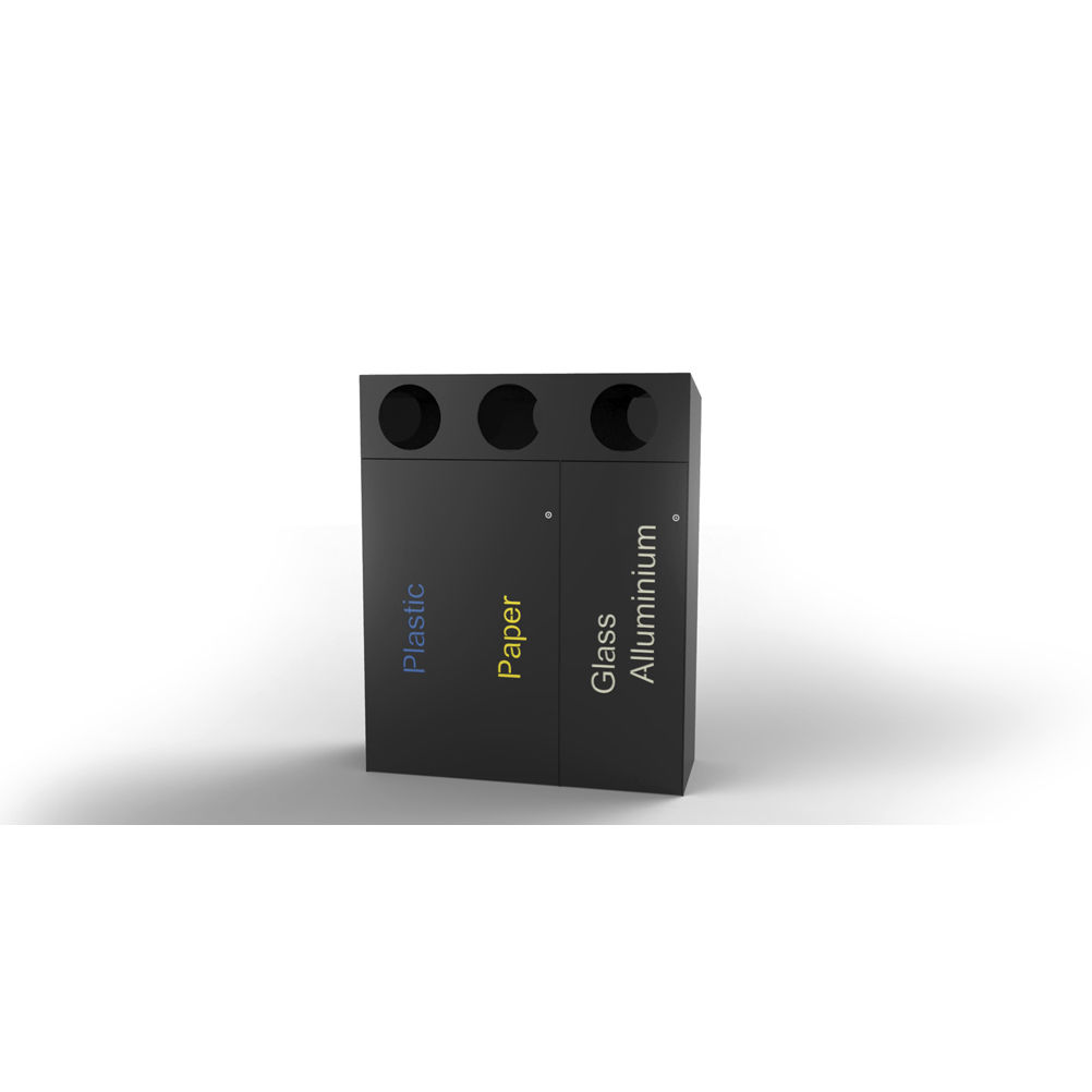 Public trash can - DUBY - THE ITALIAN LAB SRL - galvanised steel ...