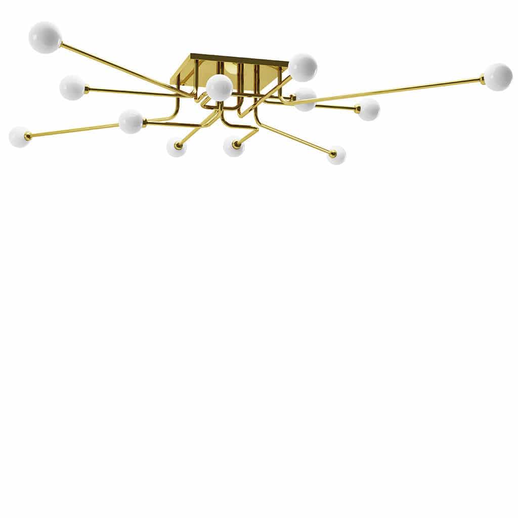 Contemporary ceiling light - ROOTS : CT-4232 LU - Artinox - polished ...