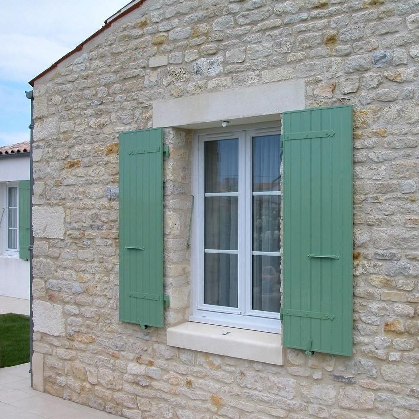 Swing shutter - Extrudé - GYT - louvre / aluminum / wood look