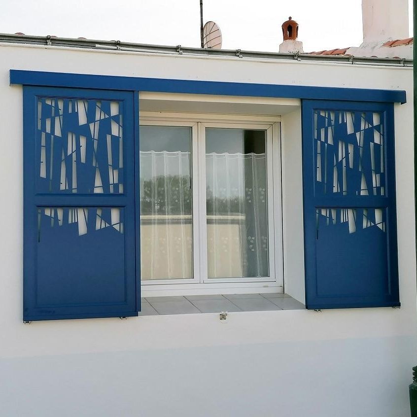Louvre shutter - Découpe laser - GYT - sliding / aluminum / window