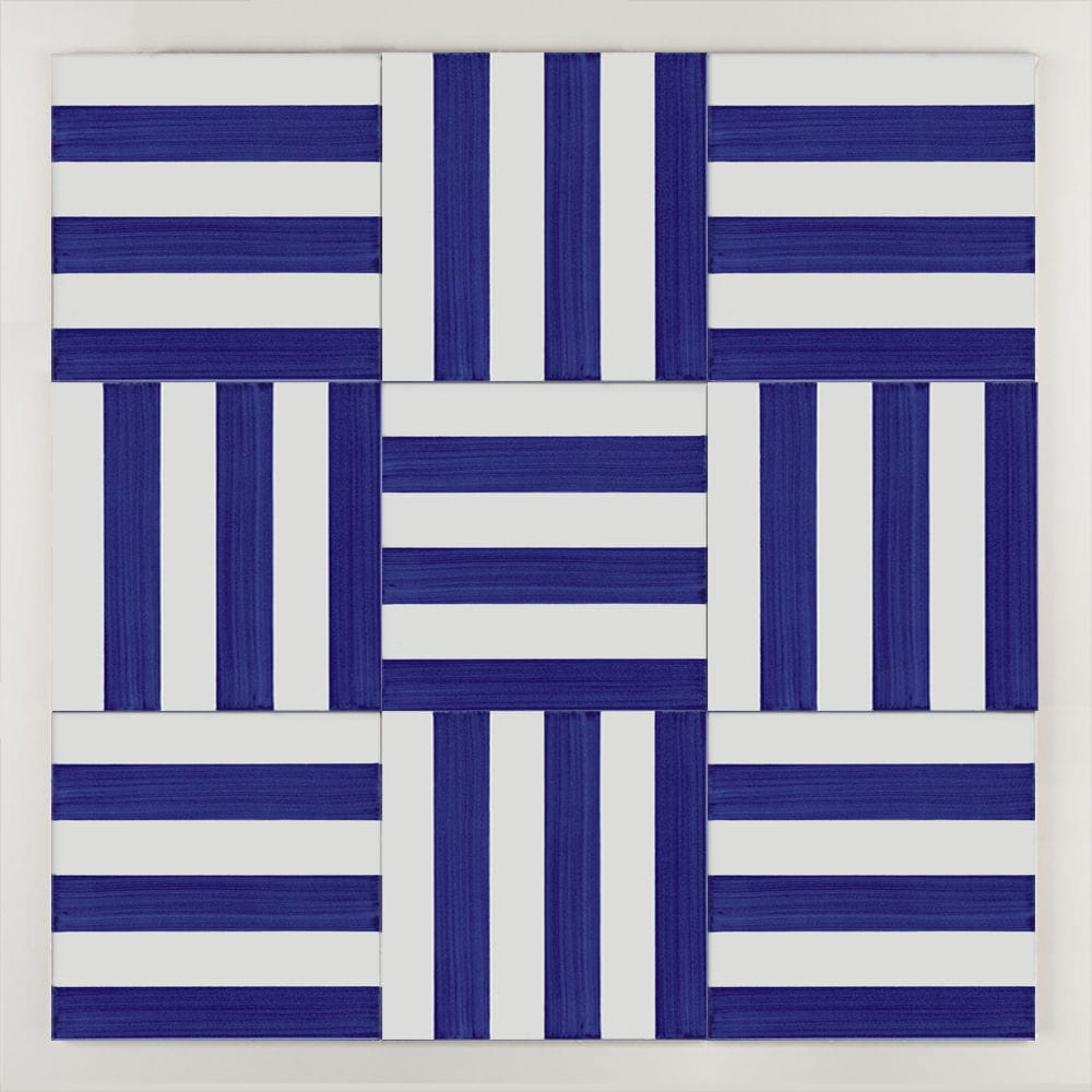 Porcelain stoneware tile - LR RIGHE BLU GRANDI - LA RIGGIOLA AB ...