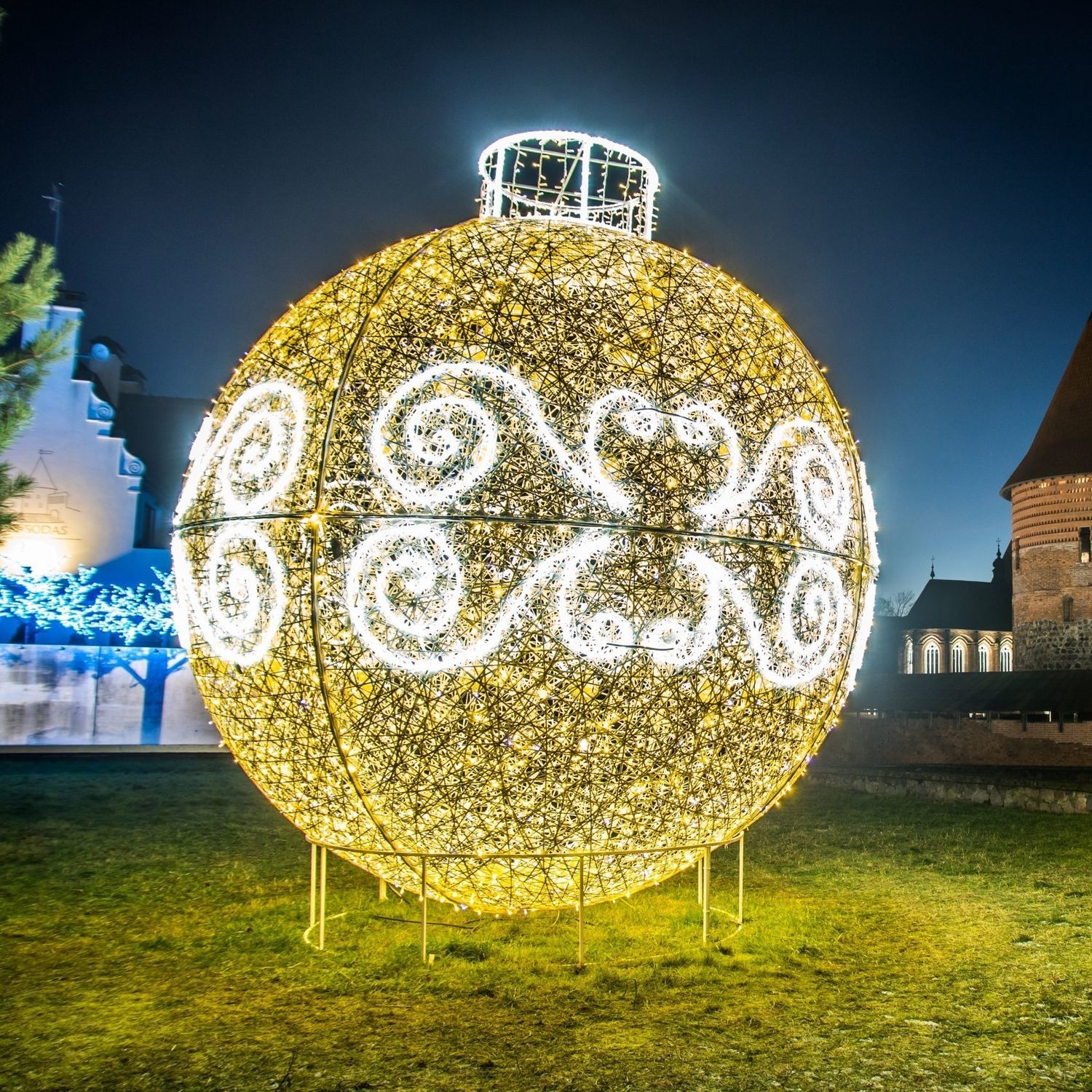 3D Christmas lights - Bauble Giant - Terra Group - LED / floor / home