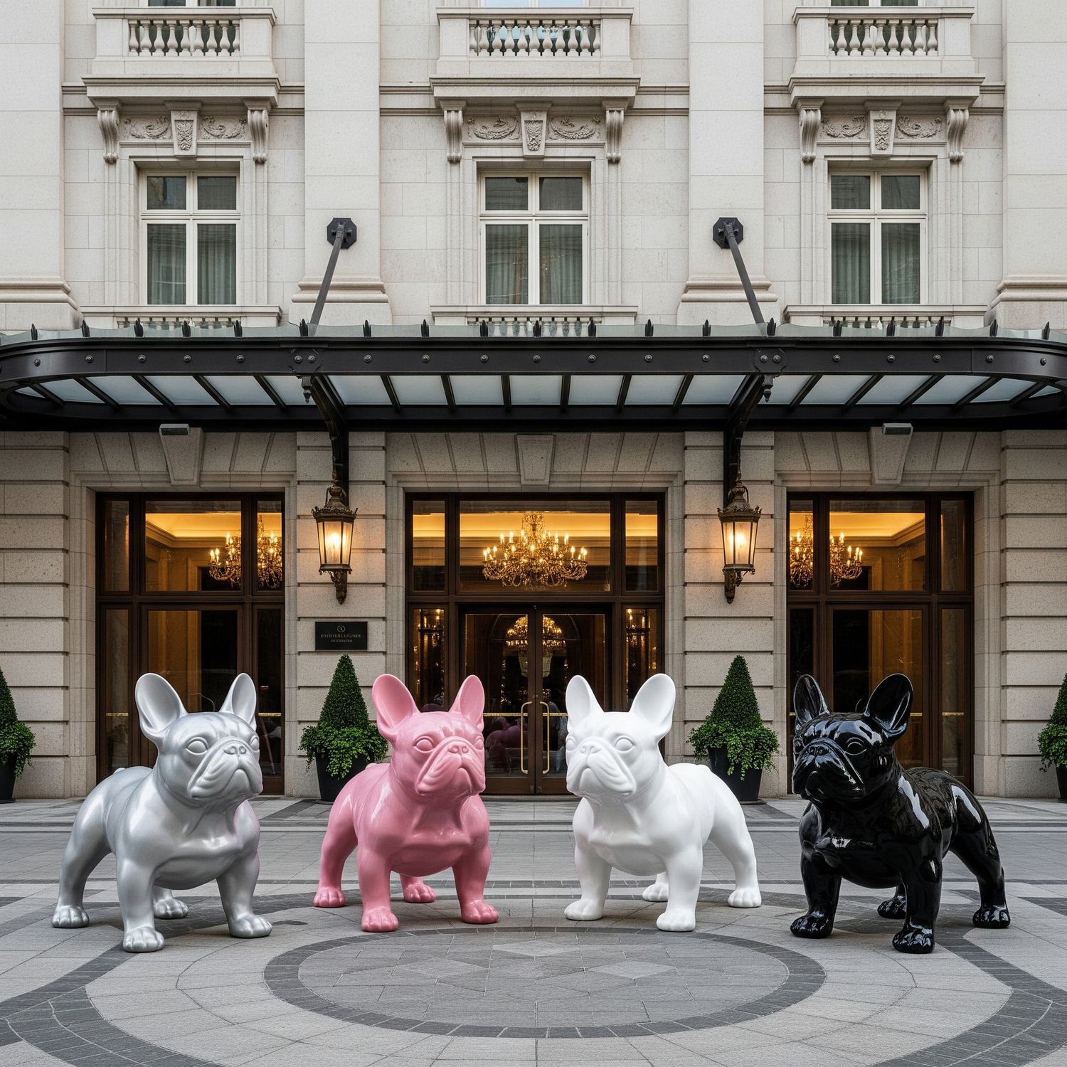 Fiberglass sculpture - DOG - Terra Group - outdoor / garden / free-standing