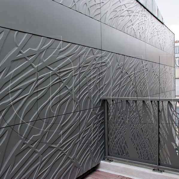 Panel cladding - CAREA - Copal - composite / stone / smooth