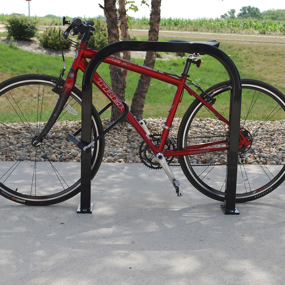 Floor-mounted bike rack - SQUARE UX - Madrax - galvanised steel ...