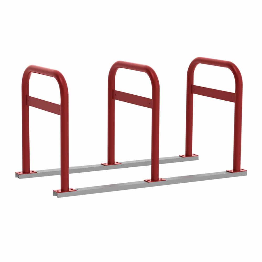 Floor-mounted bike rack - UX ON RAILS - Madrax - secure / for public ...