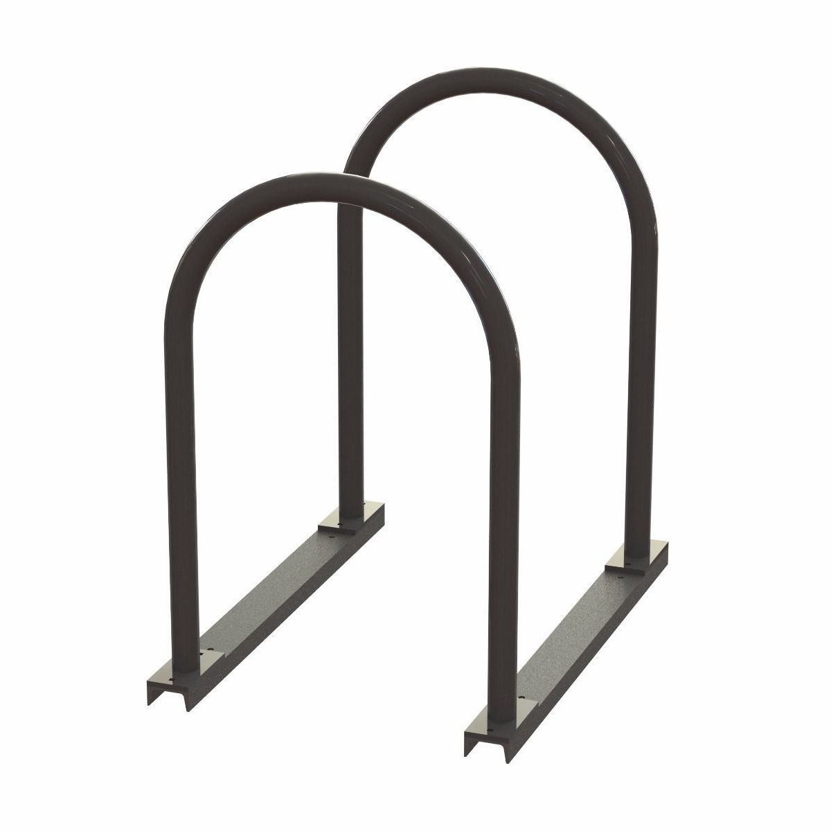 Floor-mounted bike rack - U24 ON RAILS - Madrax - en acier galvanisé ...