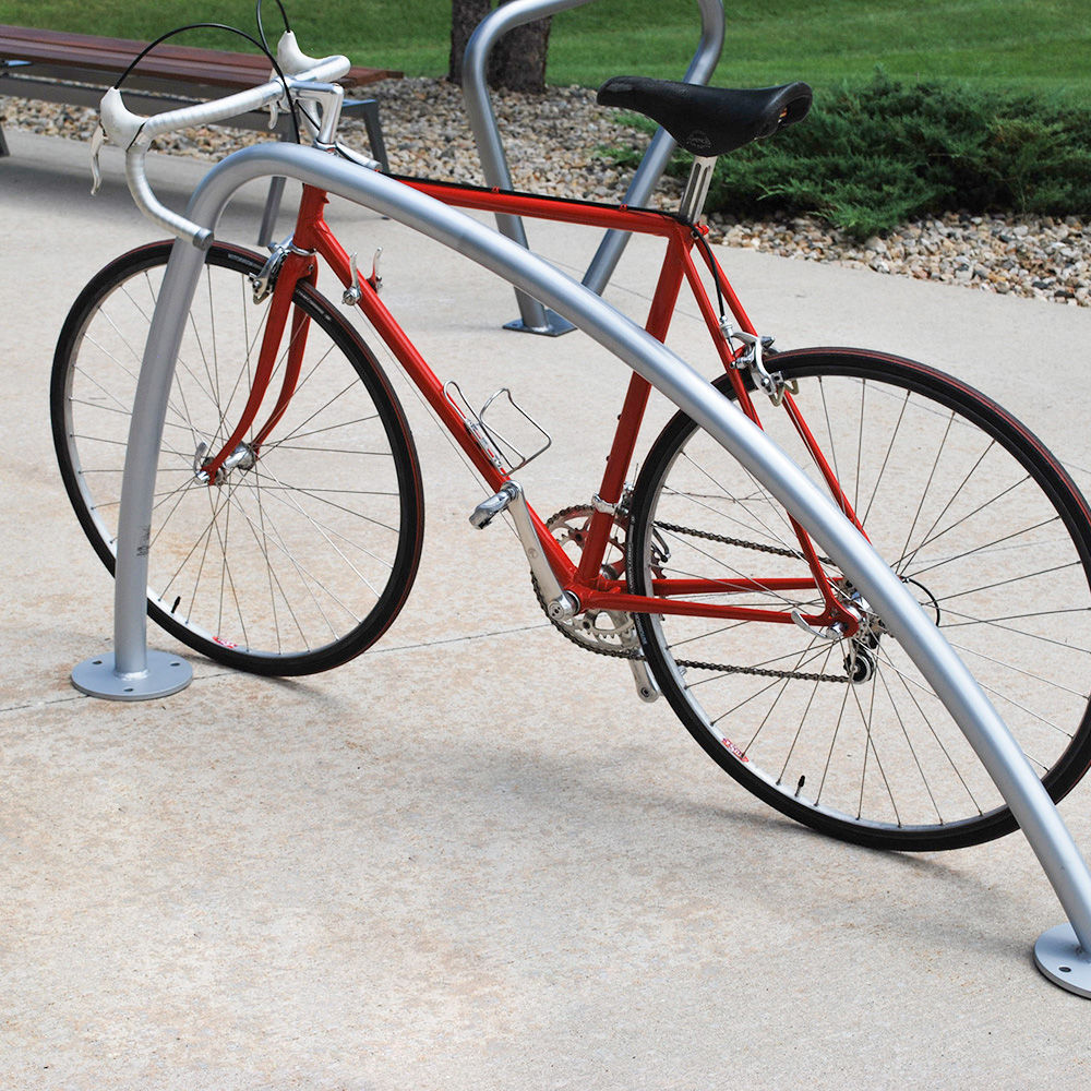 Floor-mounted bike rack - FINN™ - Madrax - galvanised steel / powder ...