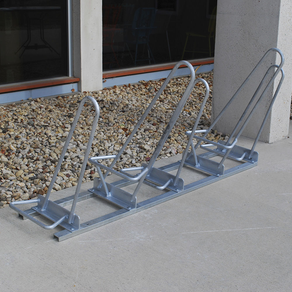 Floor-mounted bike rack - SHARK™ UP - Madrax - galvanised steel ...