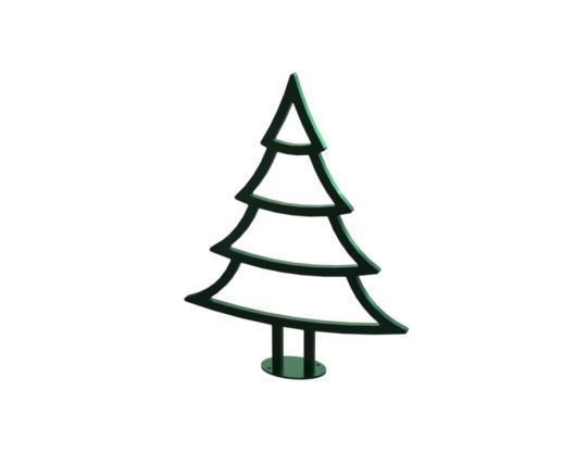 Floor-mounted bike rack - Pine Tree Bike Rack - Madrax - powder-coated ...
