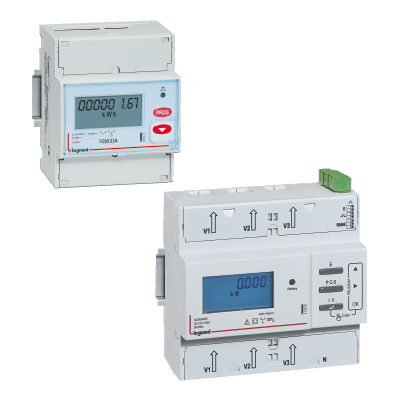 Three-phase energy meter - EMDX³ - LEGRAND - single-phase / digital ...