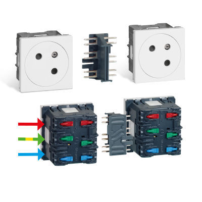 Power socket - MOSAIC™ FLUSH - LEGRAND - data / multiple / wall-mounted