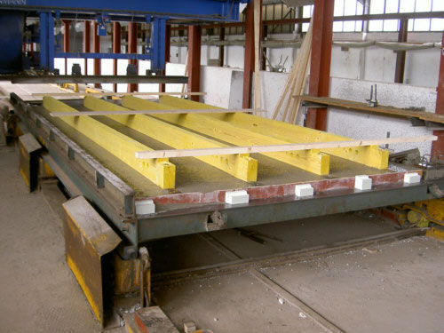 Wooden deck slab - HBV RIB - TiComTec - concrete