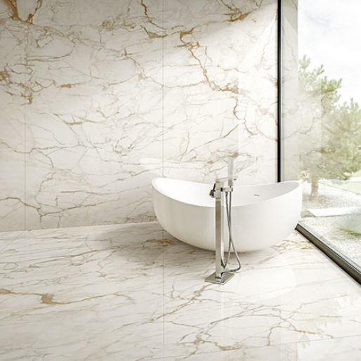 Porcelain tile - CALACATTA MACCHIATO - StonePeak Ceramics - polished ...