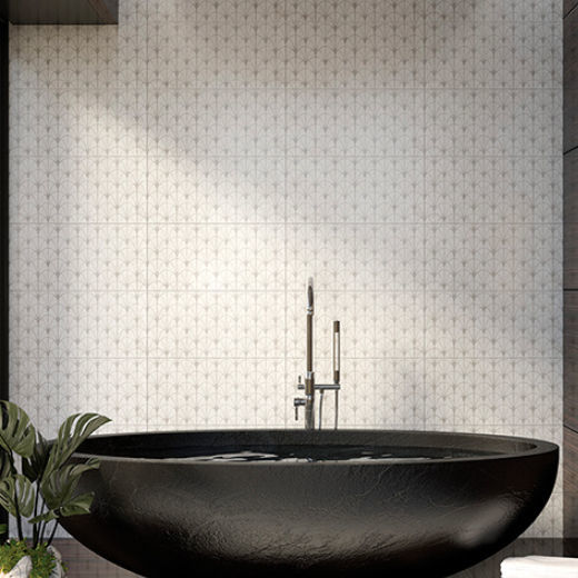 Porcelain tile - WAVE ICE - StonePeak Ceramics - matte / textured / indoor