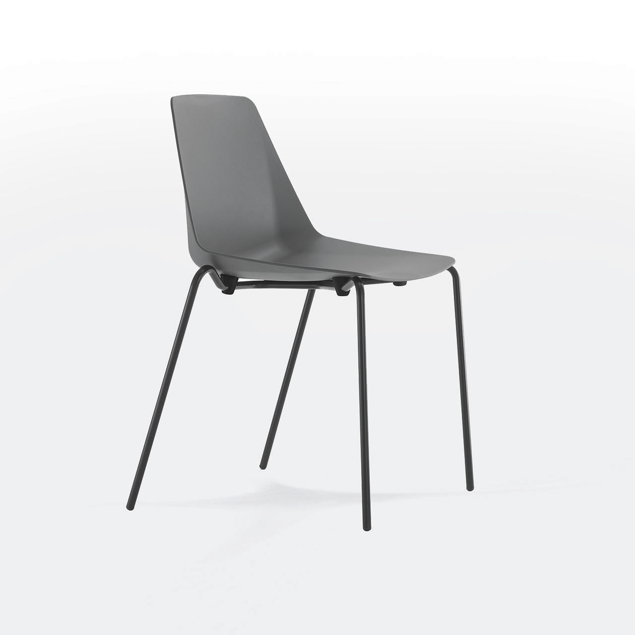 Minimalist design chair - WAY - Urbo - indoor / metal / metal base