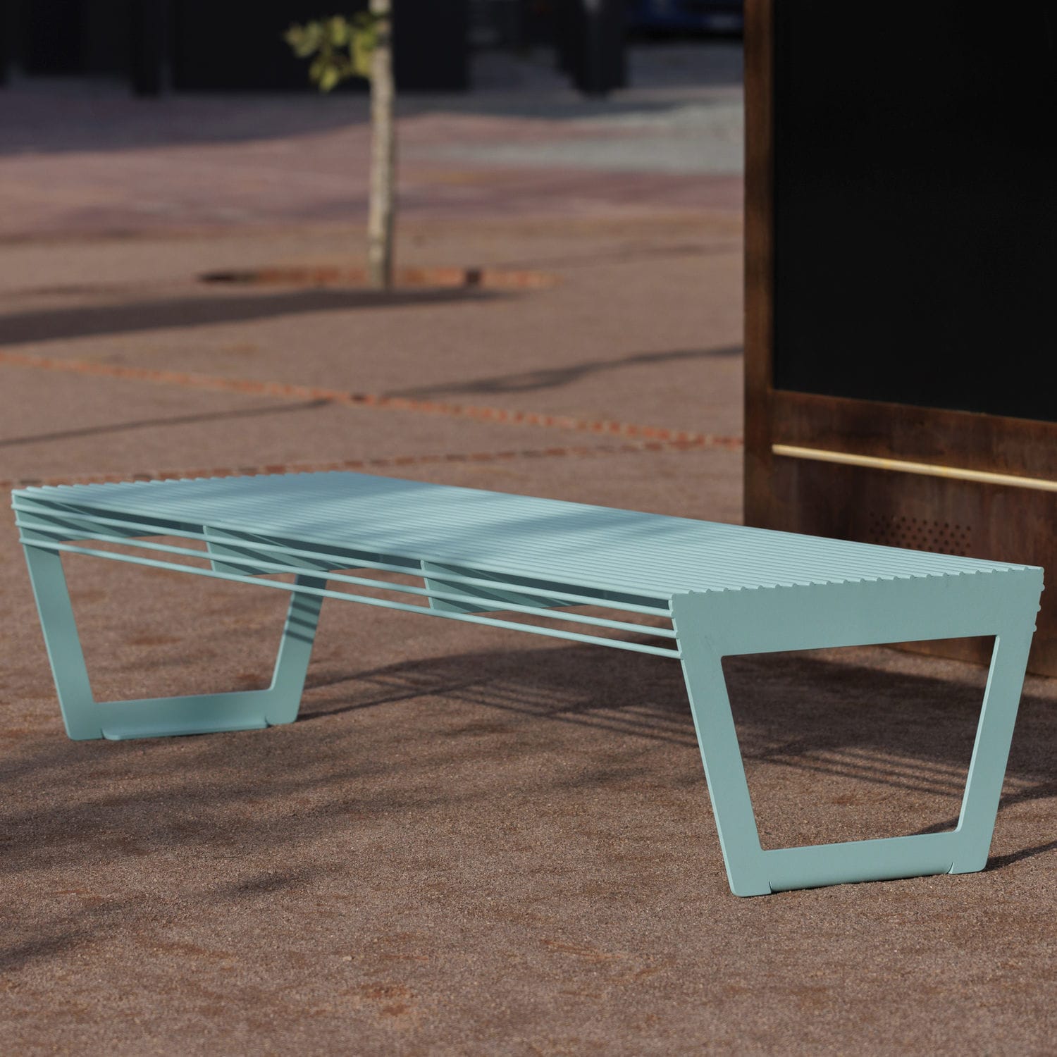 Contemporary public bench - A3-321 - egoé - galvanised steel / thermo ...