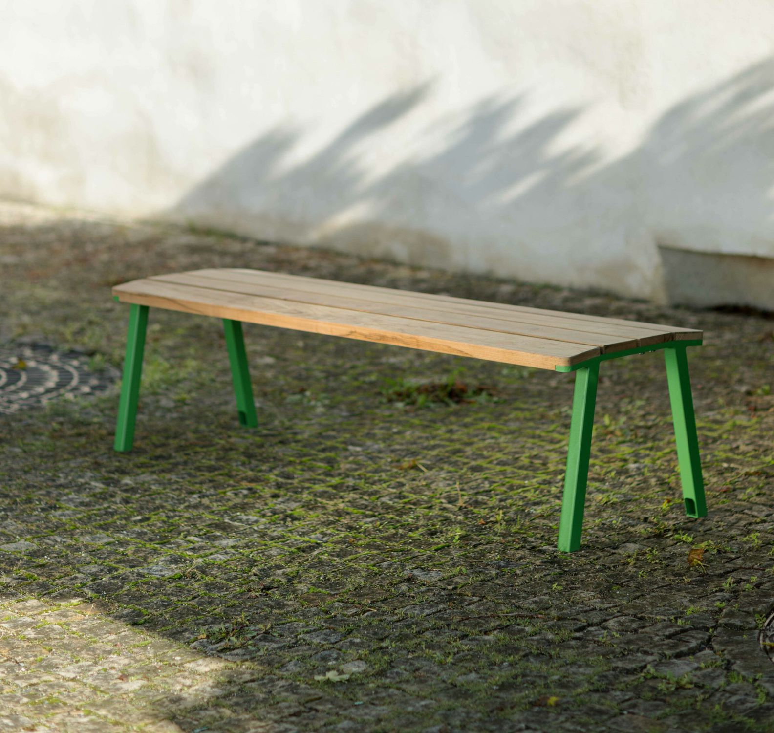 Contemporary public bench - E2-111 - egoé - solid wood / ash / oiled wood