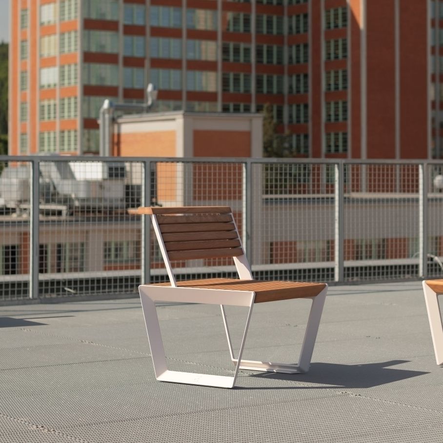 Contemporary urban armchair - A2-101 - egoé - oiled wood / solid wood / ash