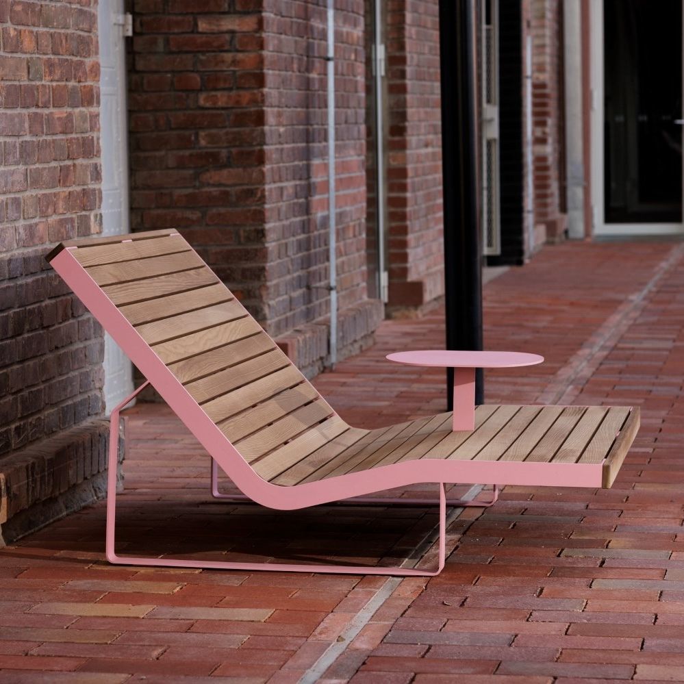 Contemporary sun lounger - I1-3481-10 - egoé - solid wood / ash / oiled ...