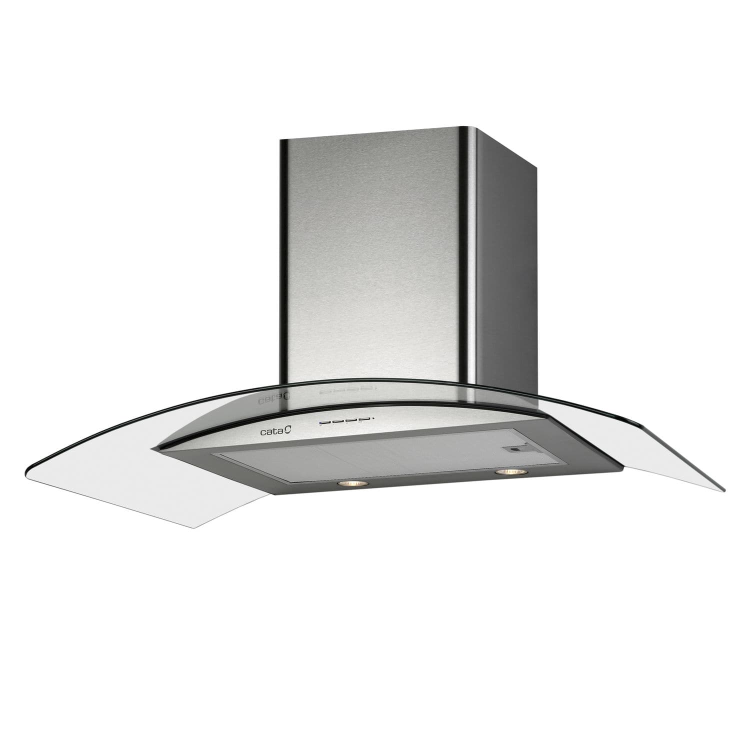 Wall-mounted range hood - GAMMA - CATA - with built-in lighting ...