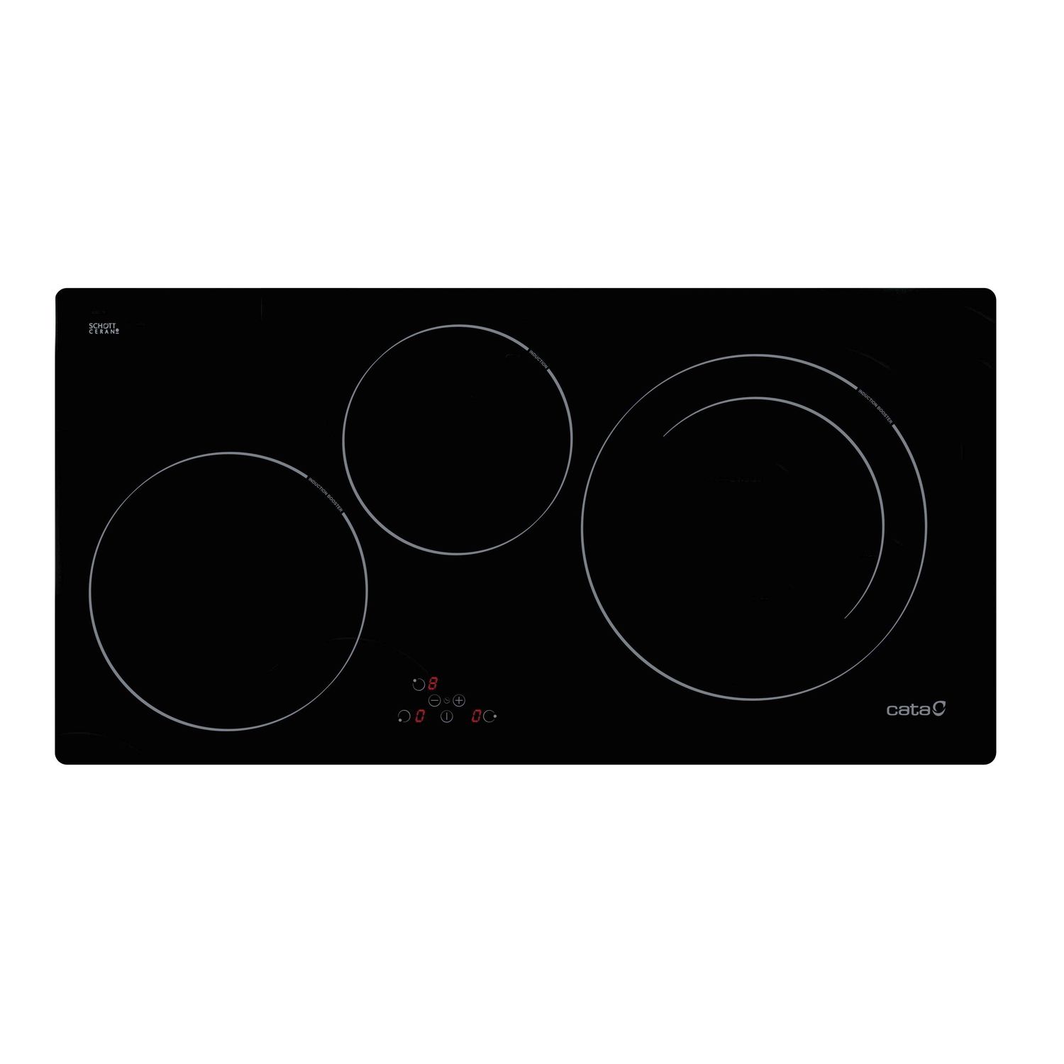 Induction cooktop - IB 753 BK - CATA - 3 burner / built-in / with touch ...