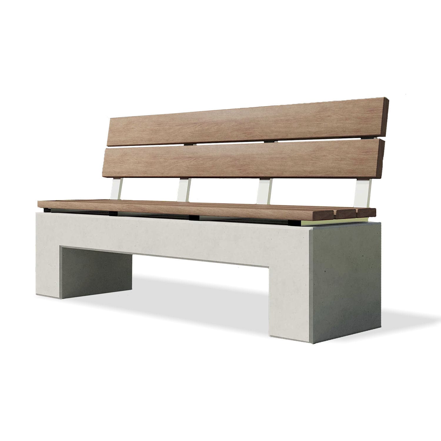Contemporary public bench - angulus sedes pontis 2 - CO33 - solid wood ...