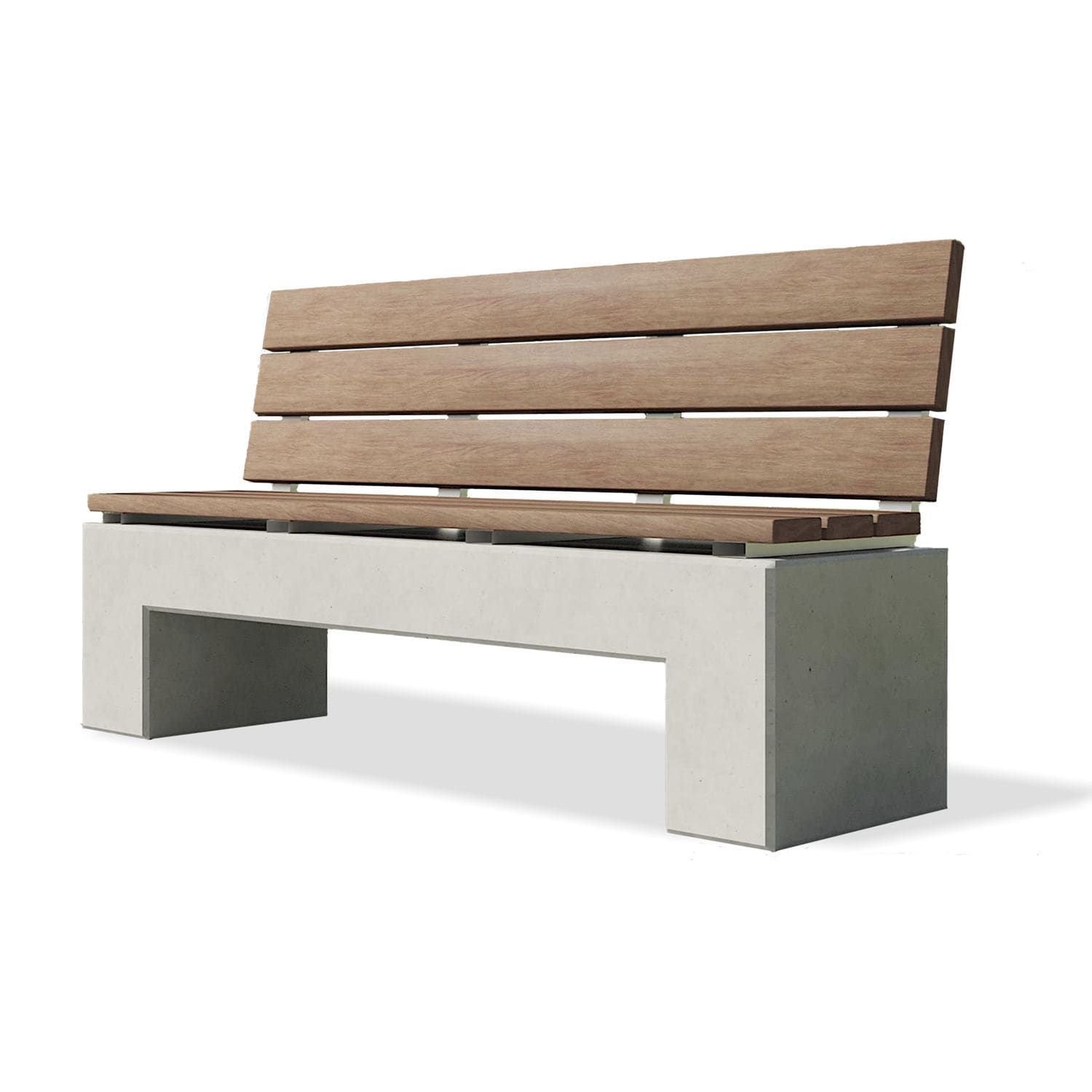 Contemporary public bench - angulus sedes pontis 3 - CO33 - solid wood ...