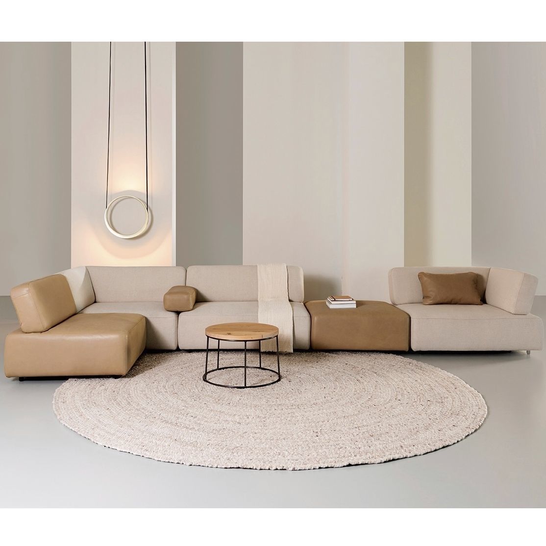 Modular sofa - Infinity - Jess - contemporary / fabric / leather