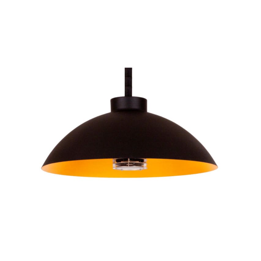 Contemporary ceiling light - DOME - Heatsail - round / stainless steel ...