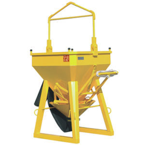 Conical concrete skip - BCE - DACAME - with discharge hose / galvanised ...