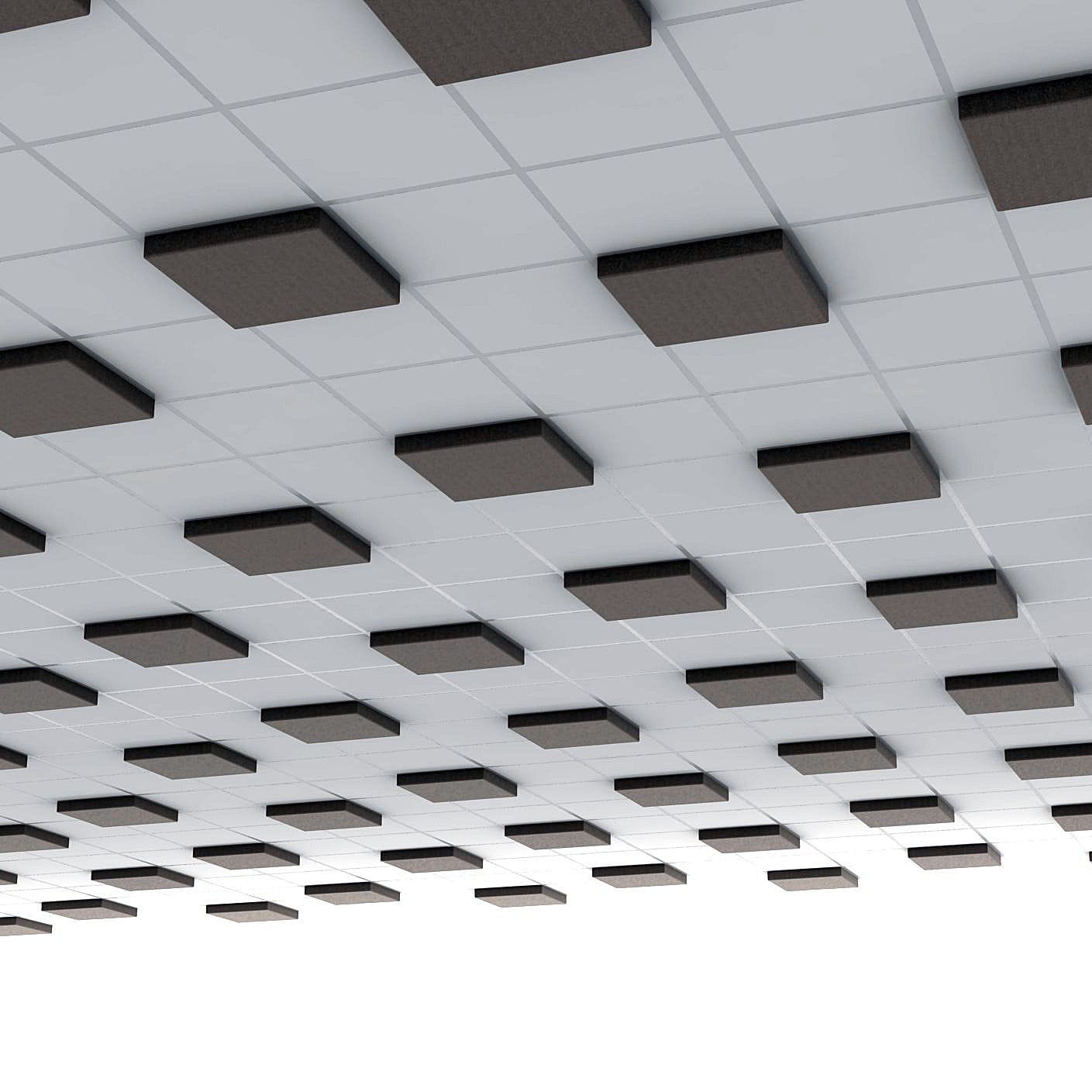 Polyester suspended ceiling - BLOCSOUND - Espace Cloison - tile / acoustic