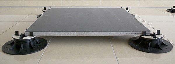 Outdoor raised access floor tile - TWINS21SLATE - terratinta ceramiche