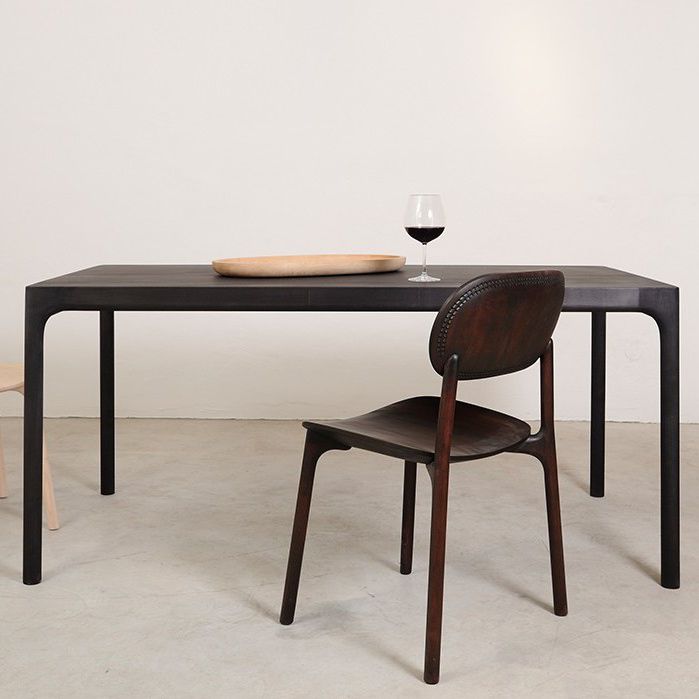 Contemporary table - UNNA - Zanat - oak / solid wood / walnut