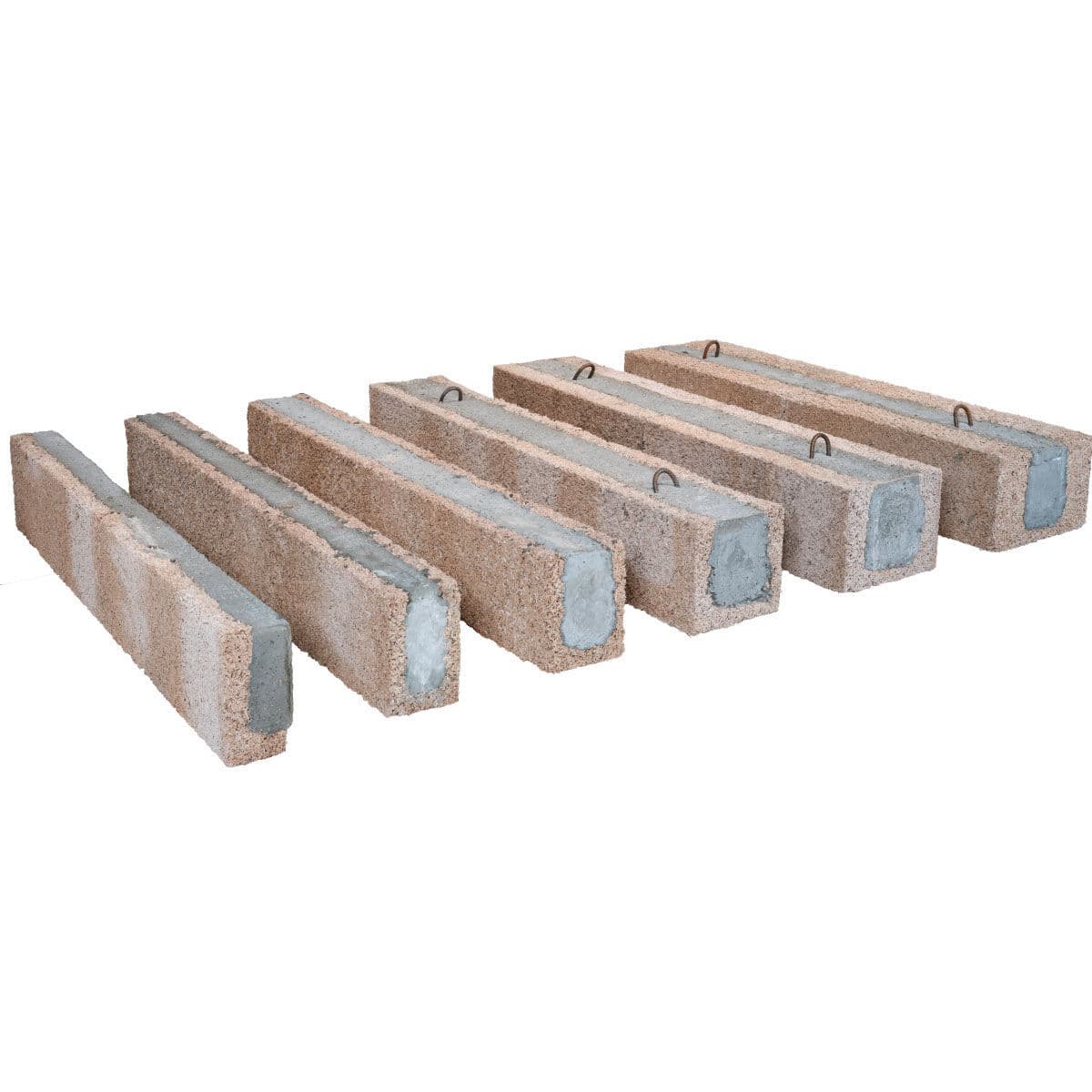 Concrete lintel - Lin series - ISOHEMP - reinforced concrete / hemp ...