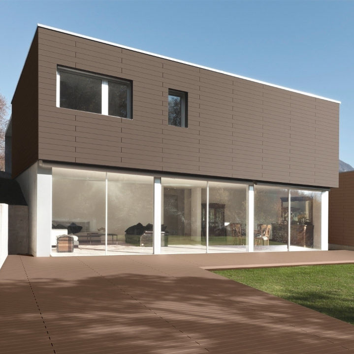 Strip cladding - CDECK® - IHT LDA - composite / sustainable / grooved