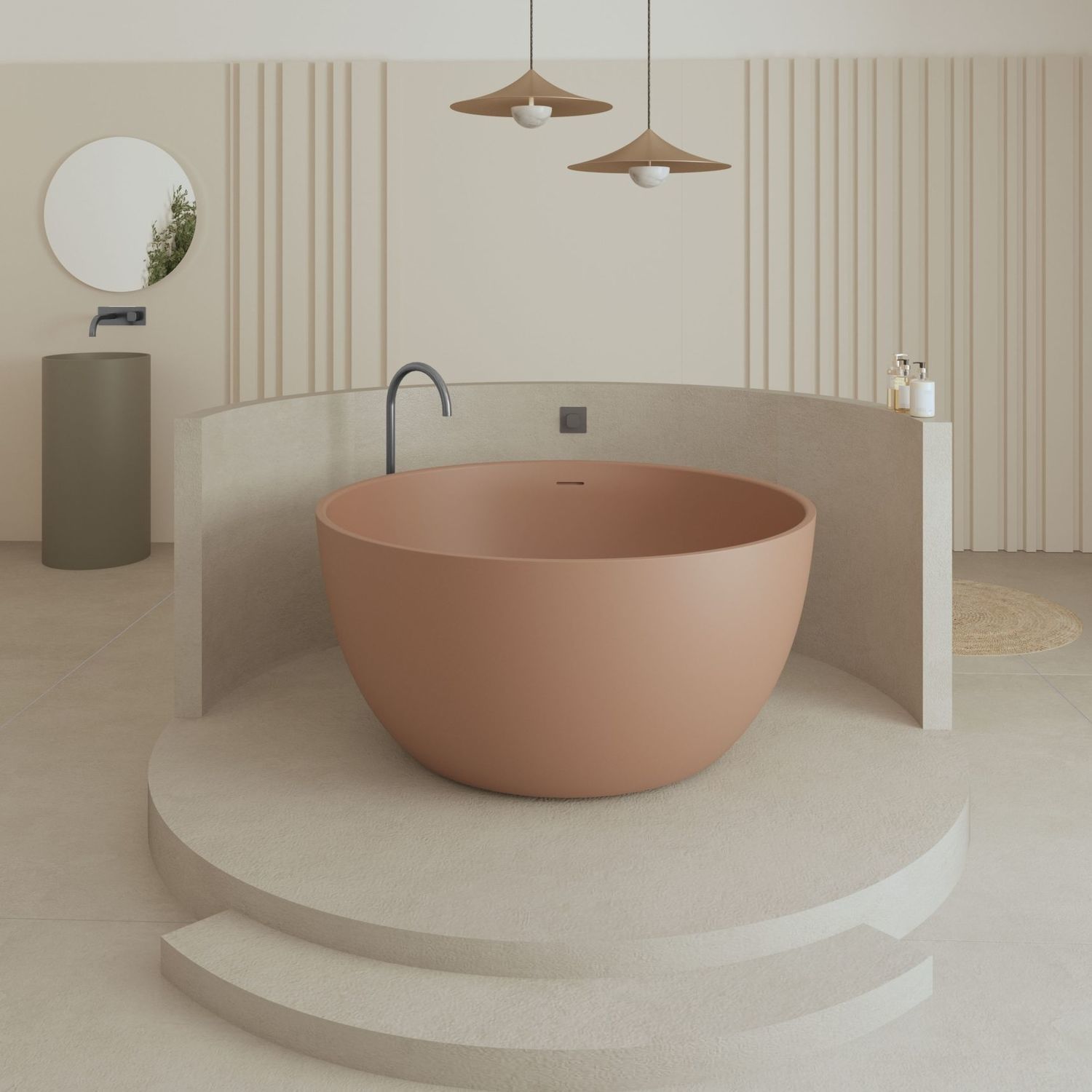 Round bathtub - Ocean - QUARE DESIGN - free-standing / for homes ...