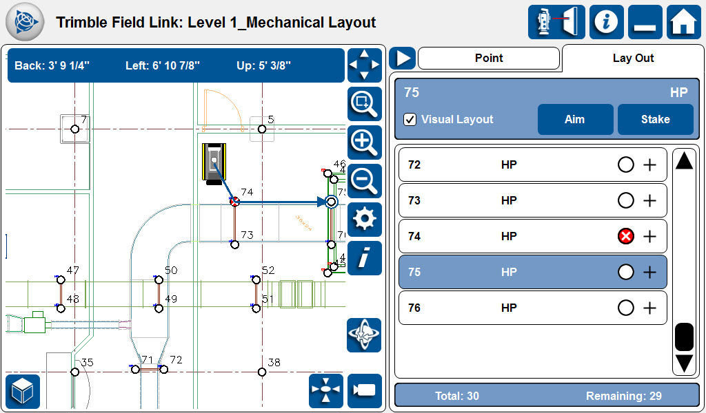 Drawing software - FIELD LINK FOR MEP - TRIMBLE MEP FRANCE - analysis ...