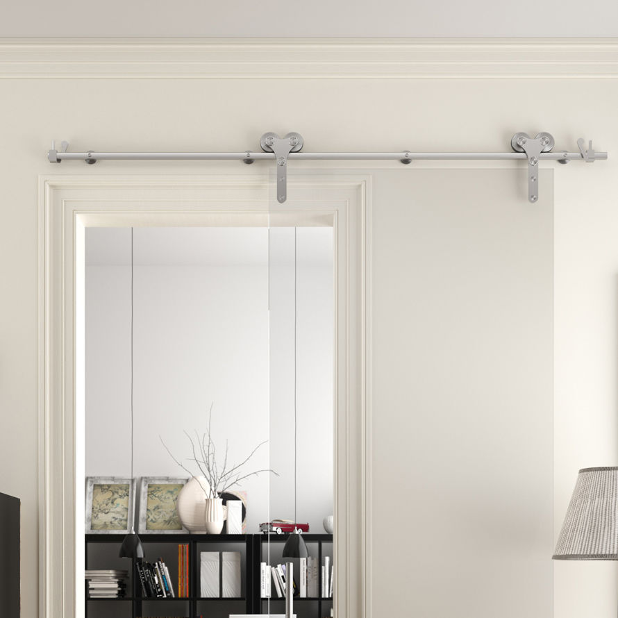 Metal sliding system - GIUMAX - Logli Massimo Spa - door / glass door