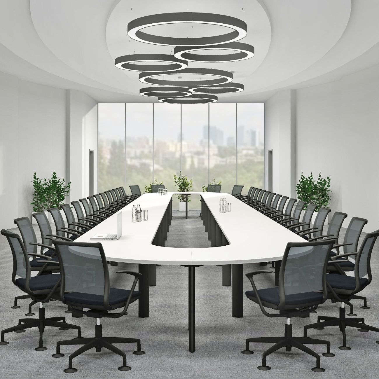 Contemporary conference table - CX 3200 - Nowy Styl - wooden / metal ...