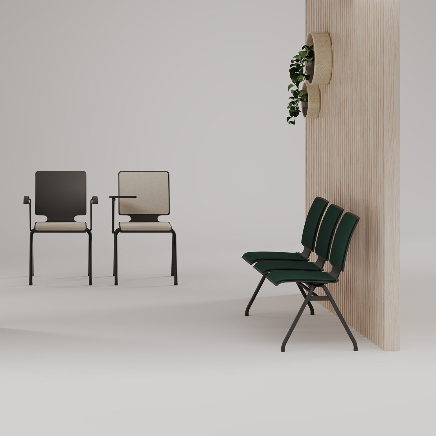 Contemporary conference chair - AXO - Nowy Styl - indoor / wooden / steel